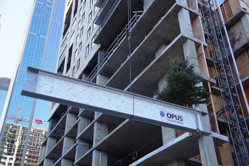The Significance of Pine Trees Atop Construction Buildings - Opus
